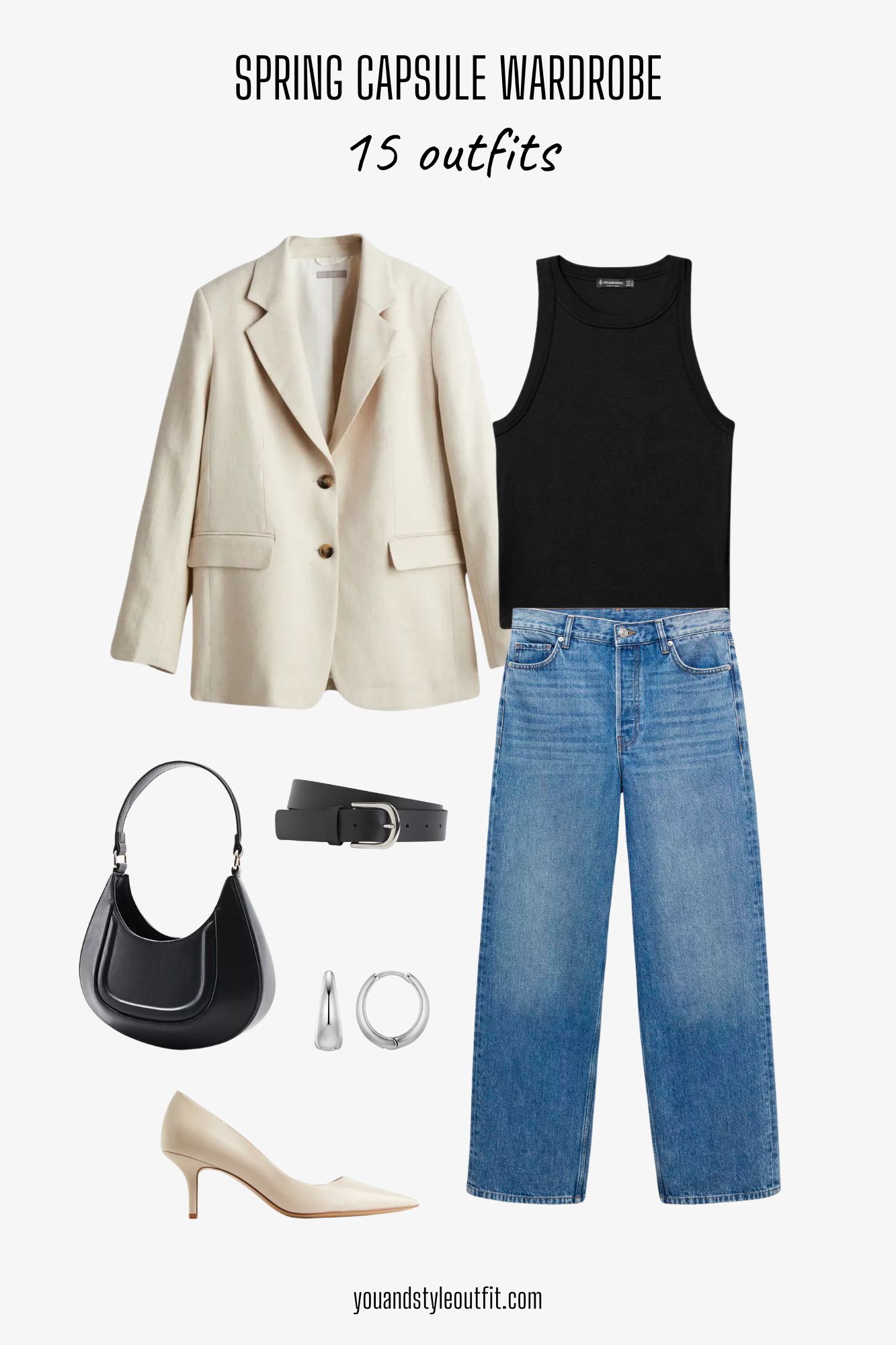 Spring Capsule Wardrobe: 15 Outfits - You and Style Outfit